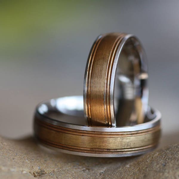 Rustic Wedding Band - Etsy