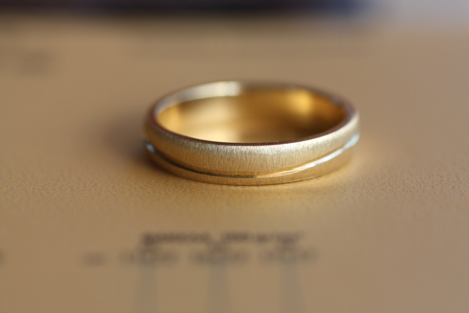 Elegant Gold Wedding Band Textured Gold Wedding Band - Etsy