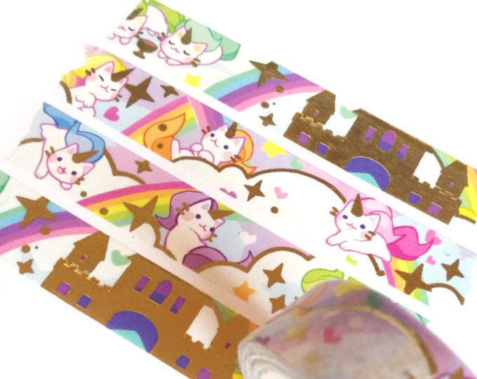 Unicorn Kittens Washi Tape - Etsy