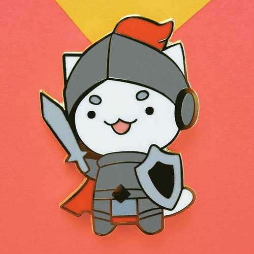 Rogue Cat Enamel Pin | Etsy