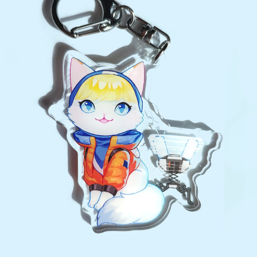 Wattson Cat Keychain - Etsy