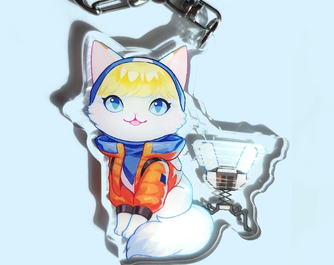 Wattson Cat Keychain - Etsy
