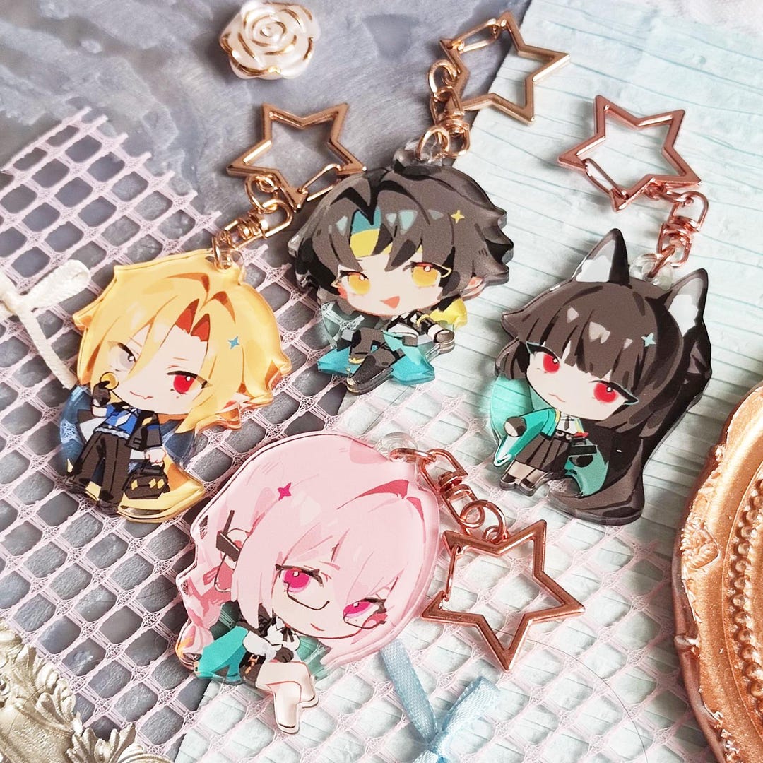 ZZZ Chibi Keychains | Zenless Zone Zero Harumasa Miyabi Yanagi Hugo ...