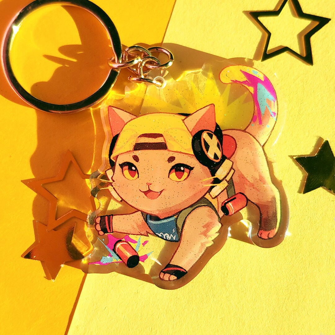 Valorant | Raze Cat Keychain - Etsy