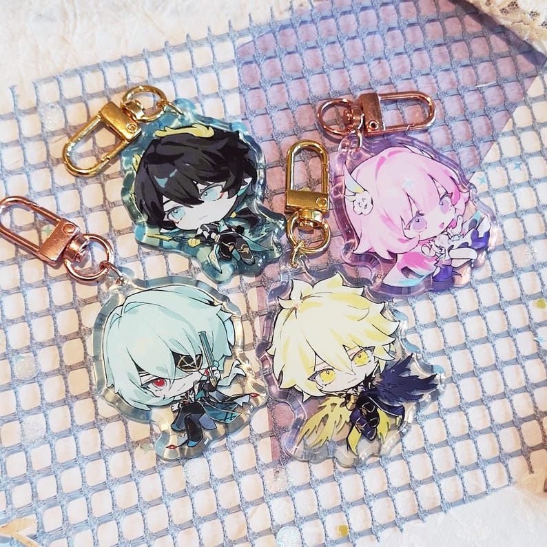 HSR | Phainon Anaxa Cyrene Dan Heng Chibi Keychains - Etsy Australia