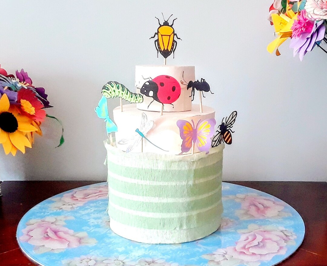 Bug Cake Toppers: Handmade Insect Party Decorations - Etsy