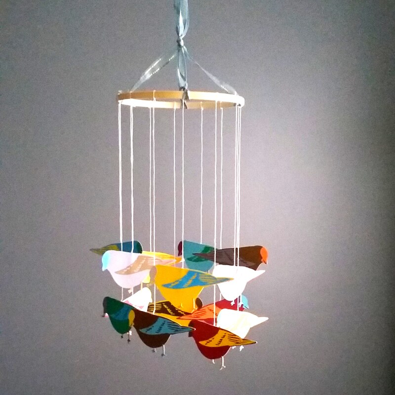 Flying Bird Mobile - Etsy