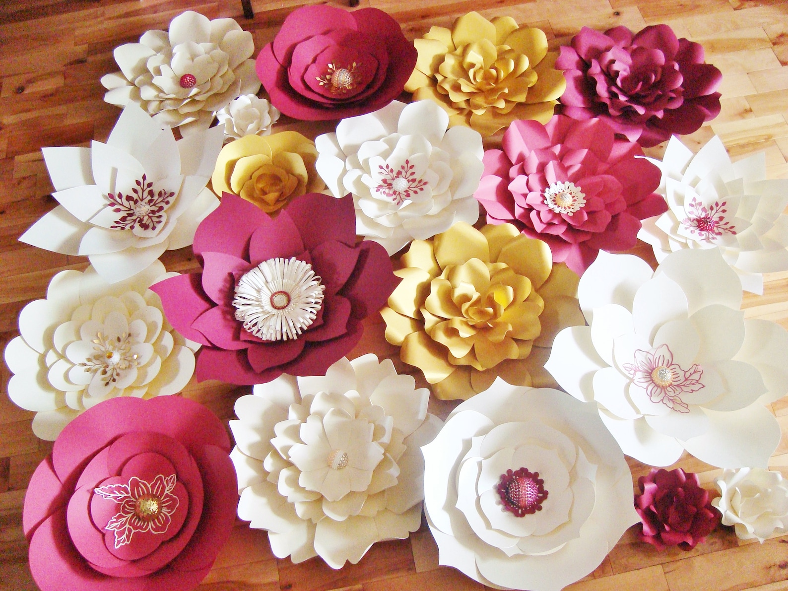 Flower Wall Party Decorations - Photo Booth Wedding Backdrop - Bridal ...