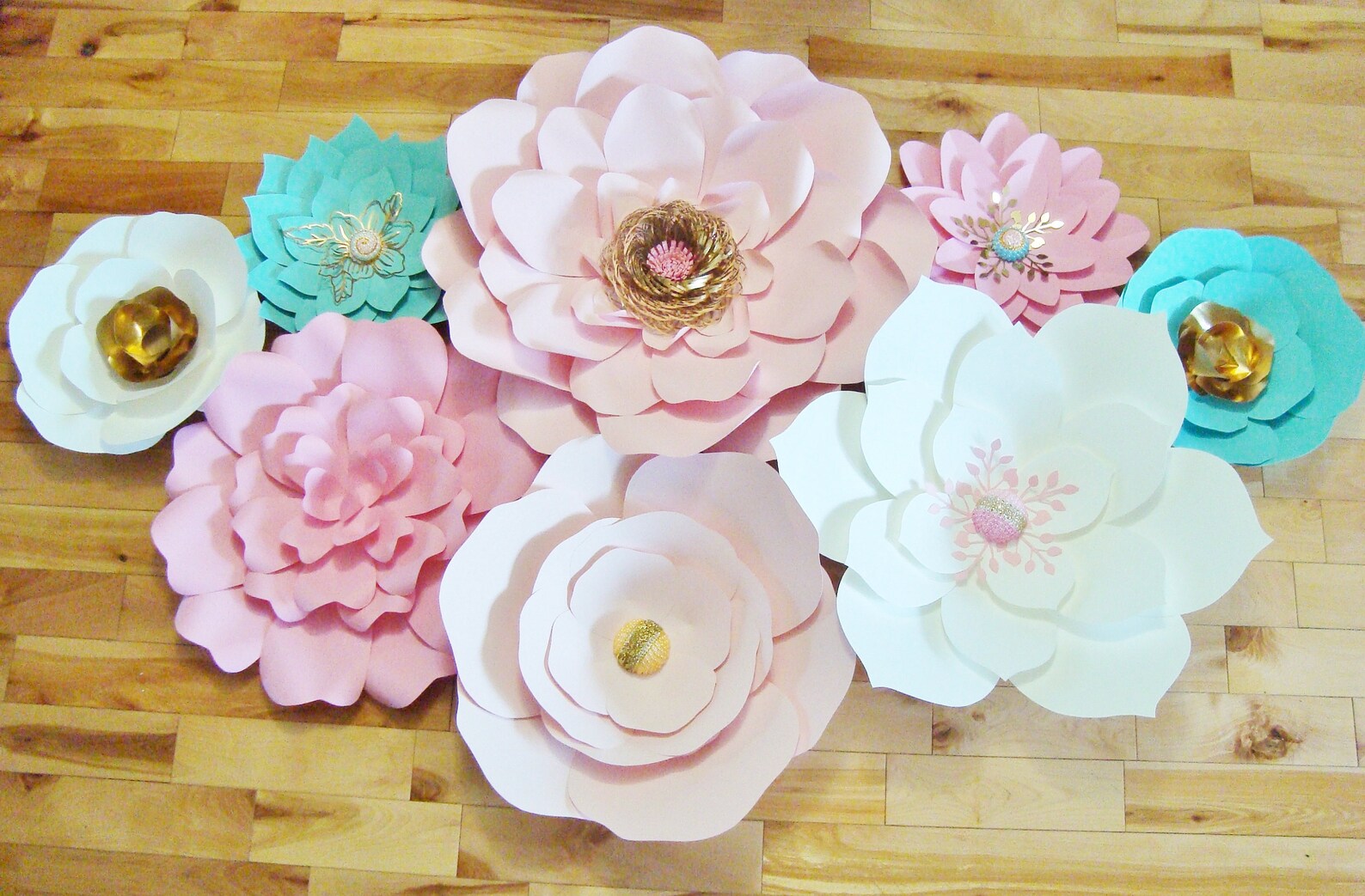 Wedding Backdrop Paper Flower Wall set of 8 - Etsy