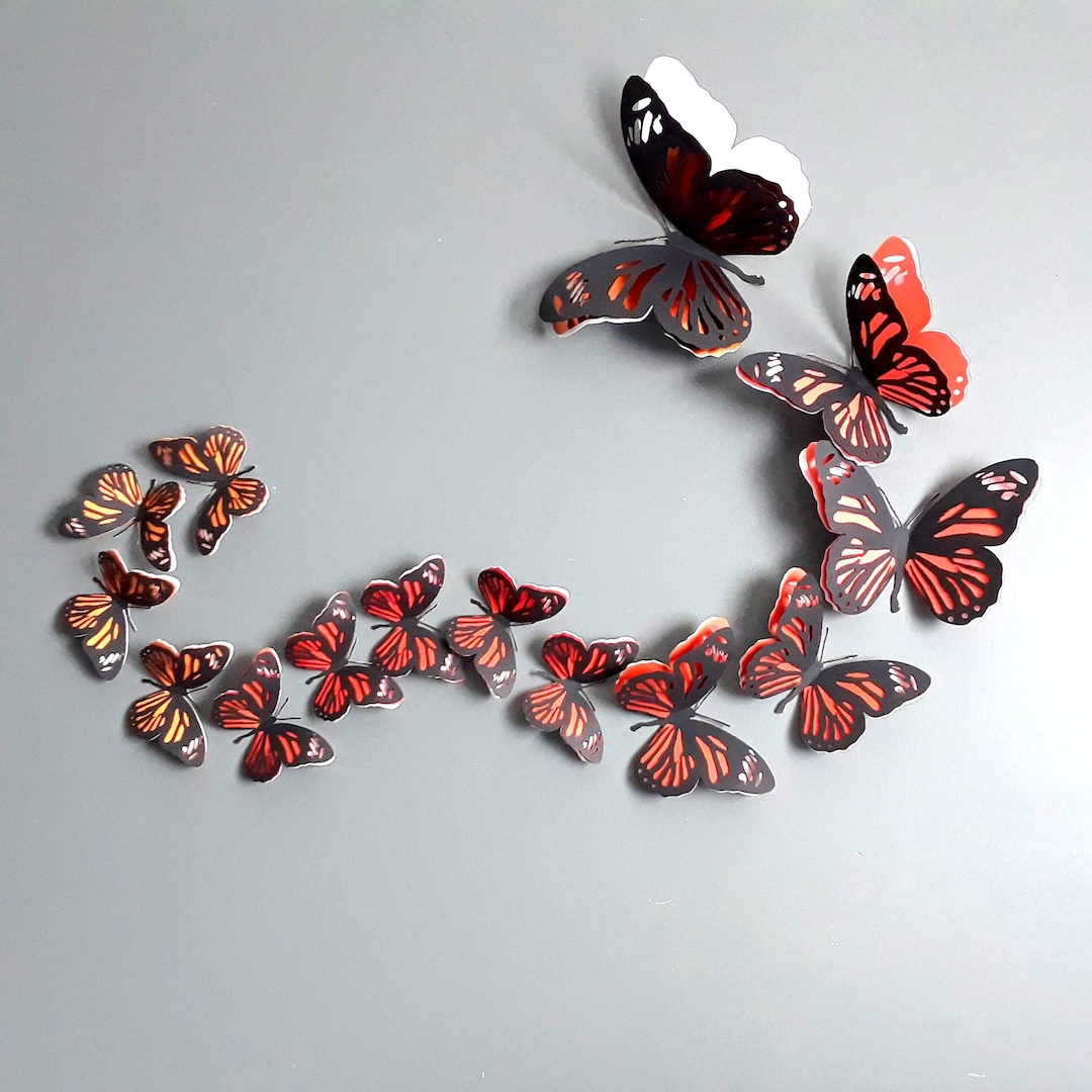 Paper Monarch Butterfly Wall Decor: Customizable Nursery & Kids Room ...