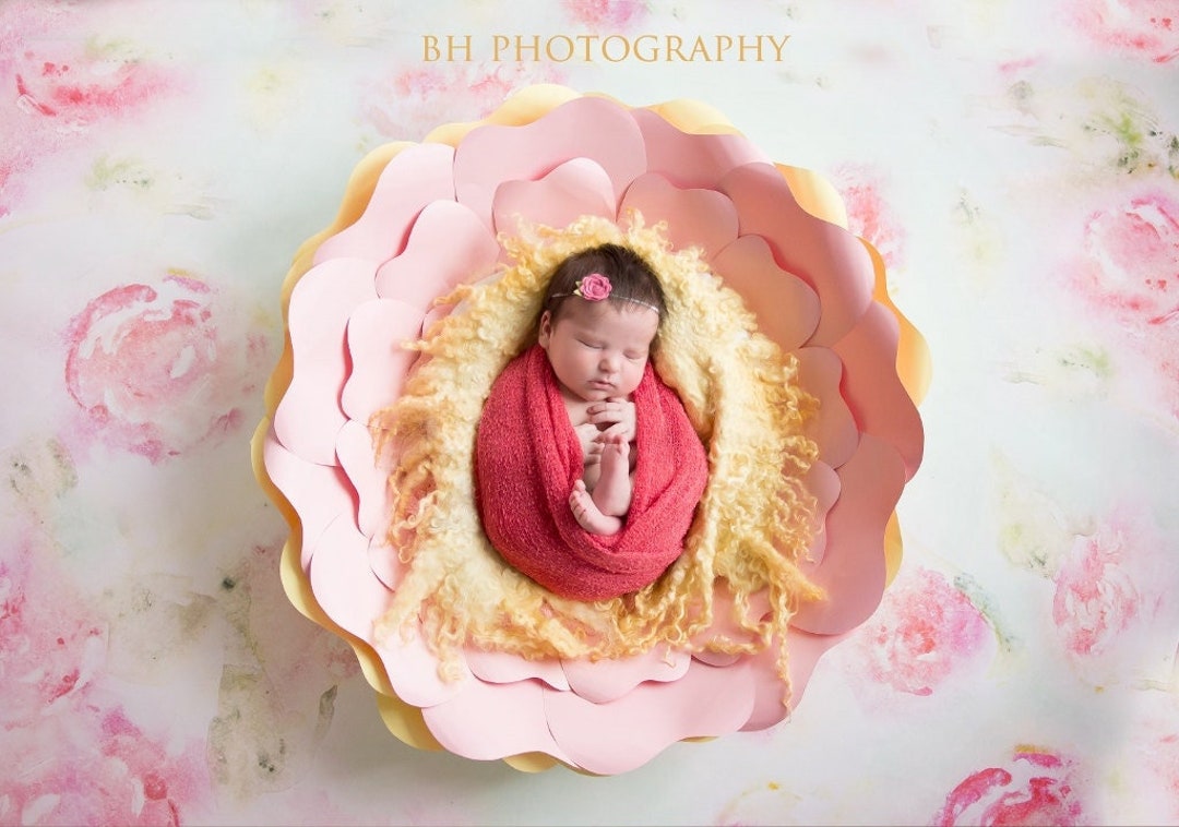 Handmade Paper Flower Photo Prop: Newborn Photography, Wall Decor ...