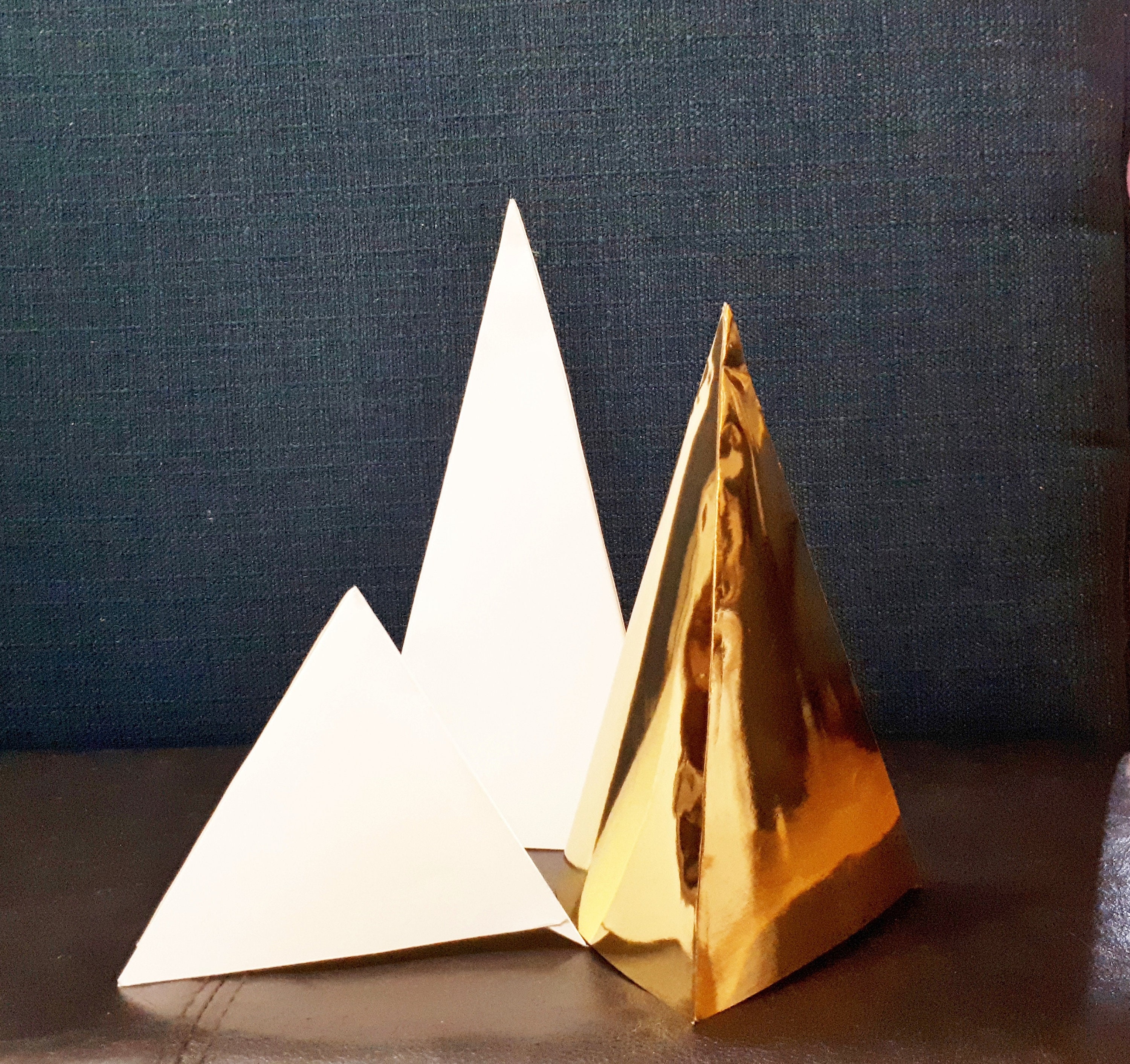 3D Paper Triangle Pyramids Centrepieces Event Decor | Etsy
