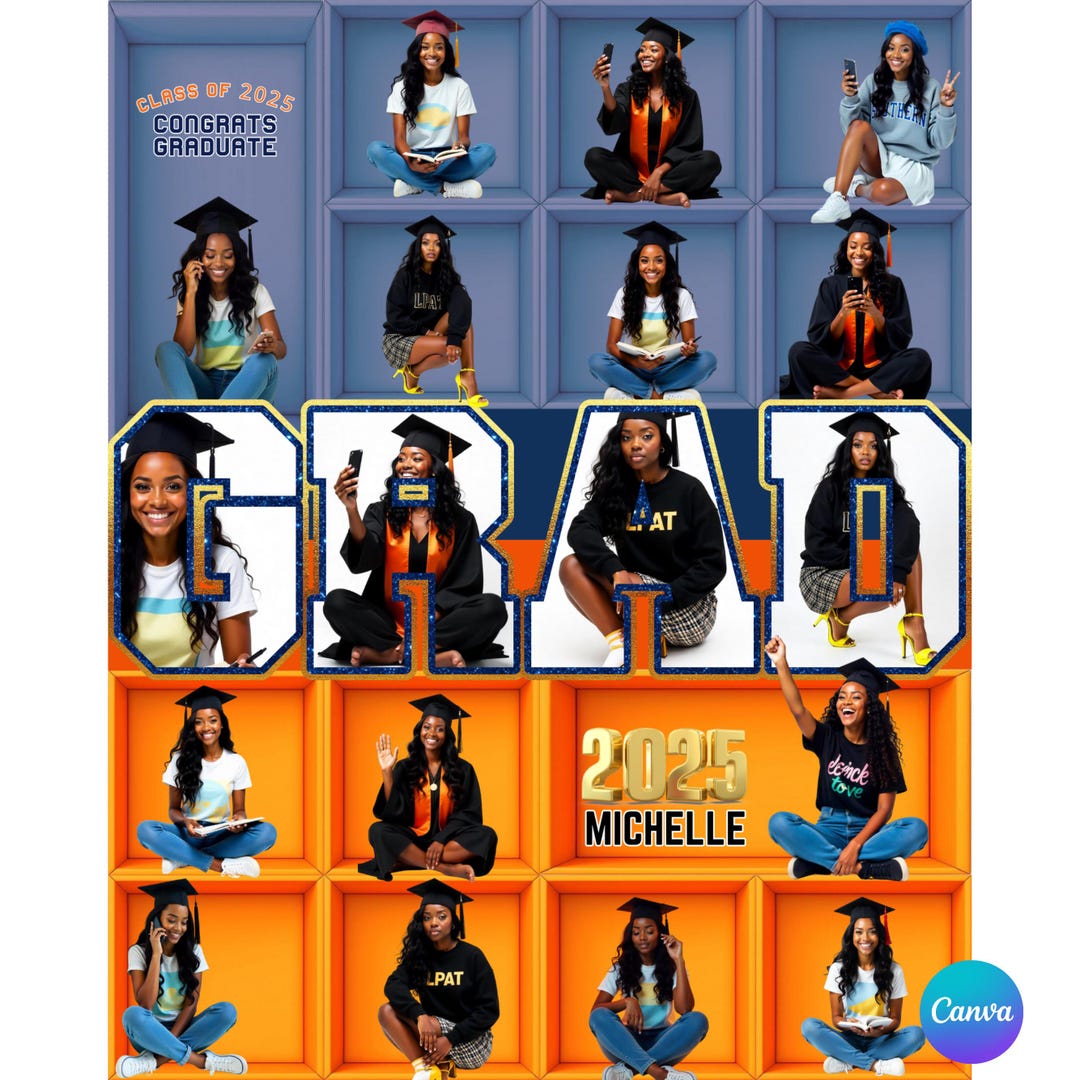 14 in the Cardboard Box Template, Grad 2025 Seniors Box Collage, Inside ...