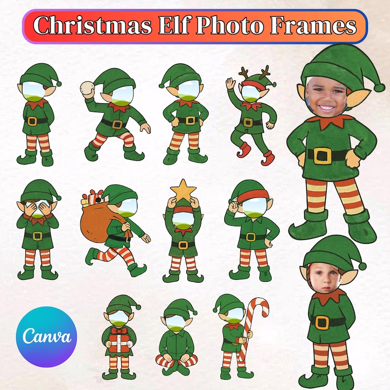 Elf Face Frames - Etsy