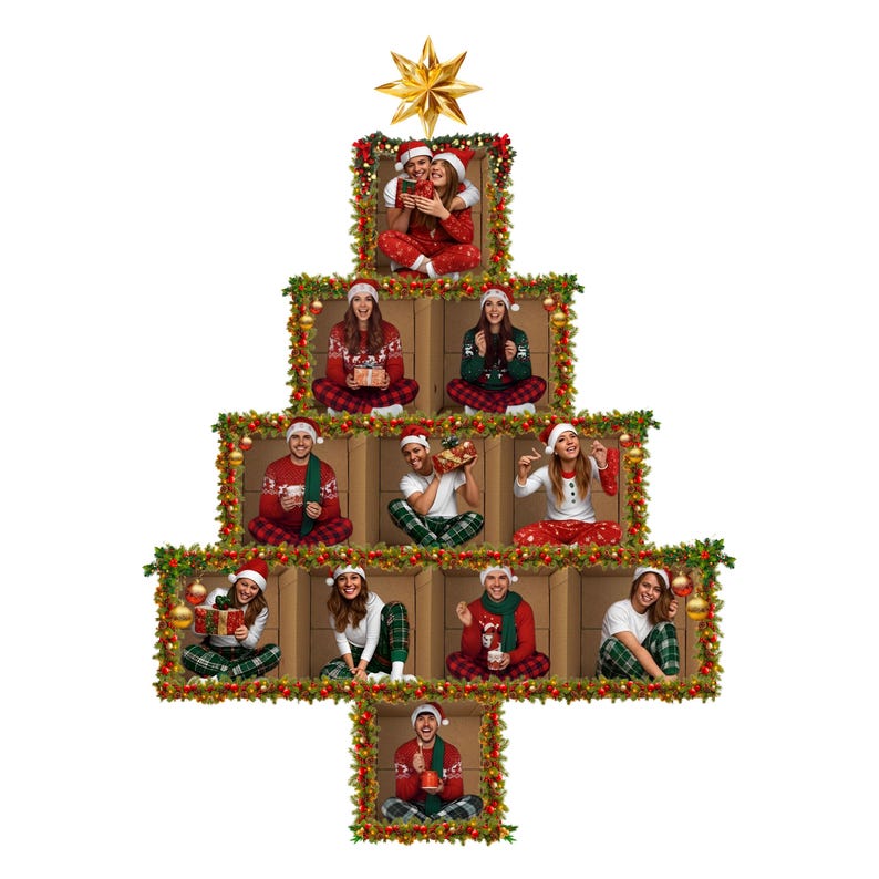 Christmas Tree in the Box Photography Template, Photography Box ...