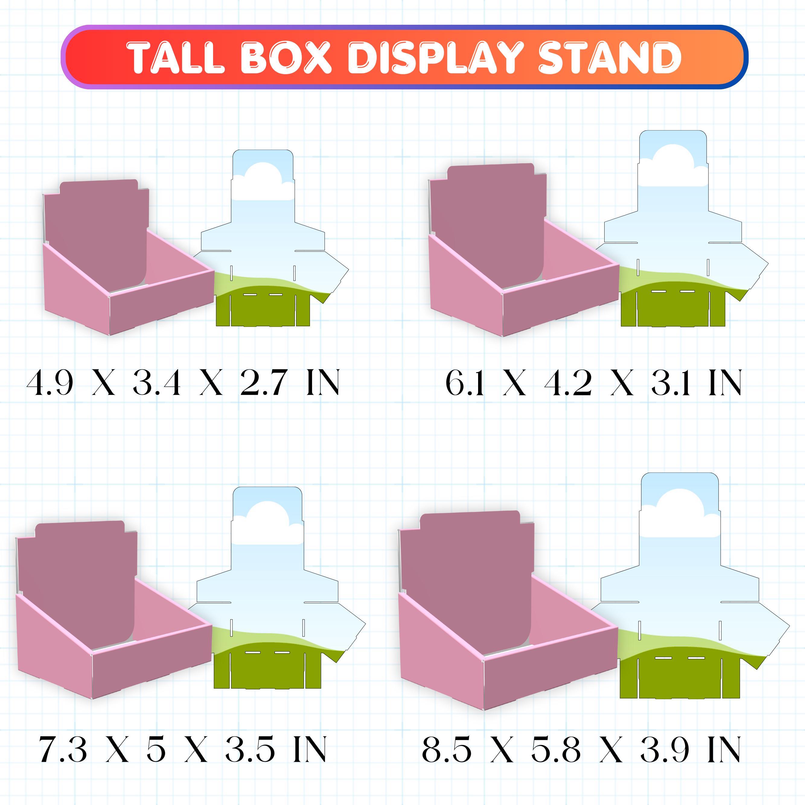 Medium Blind Box and Display Stand Box Template, 16 Sizes, DIY Surprise ...