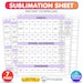 Sublimation Time and Temperature Guide, Sublimation Time & Temperature ...