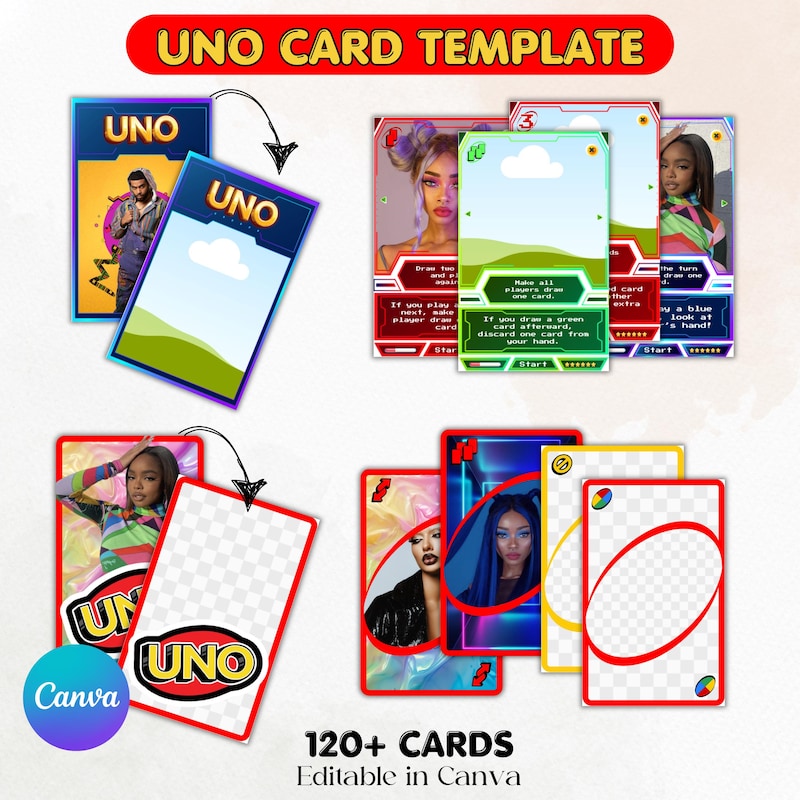 Uno Card Svg - Etsy