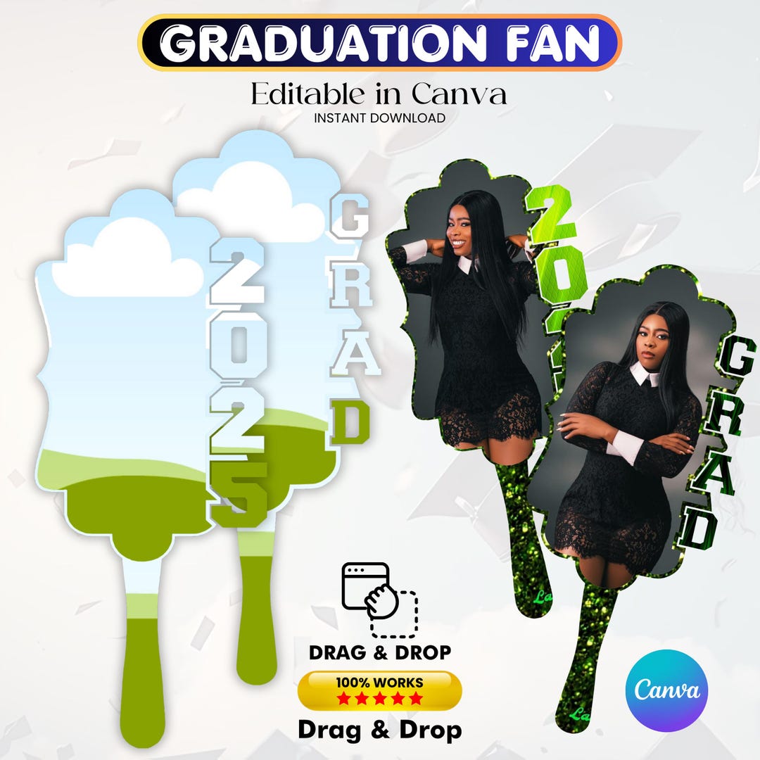 Graduation Fan Templates College Celebration 2025, 2025 Graduation Fan ...