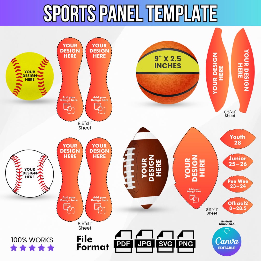 All Sports Panel Templates, Basketball Panel Template, Football Panel ...