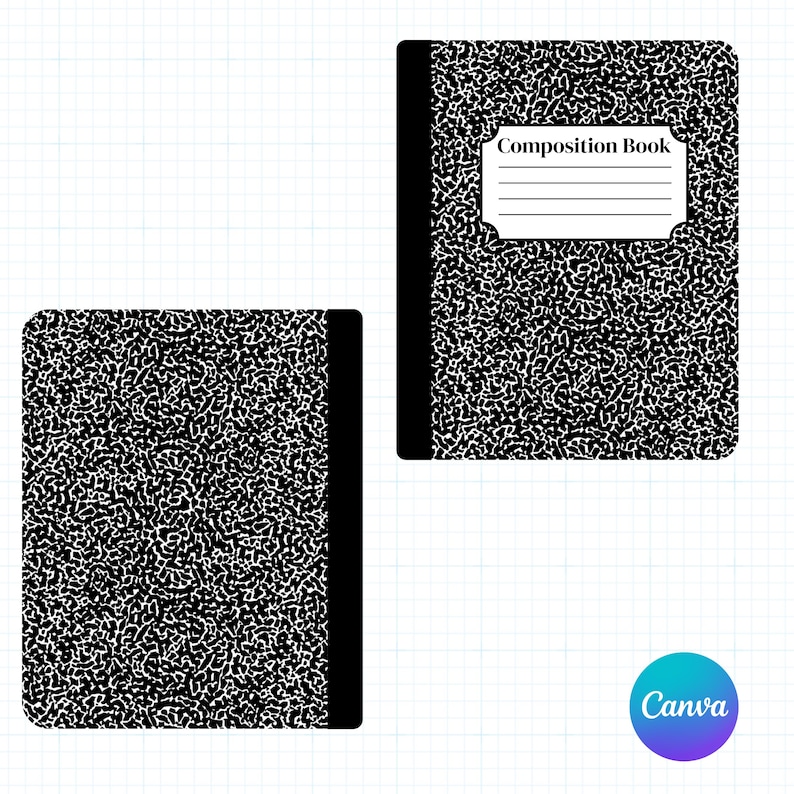 Composition Book Mockup Template, Drag and Drop,back to School, School ...