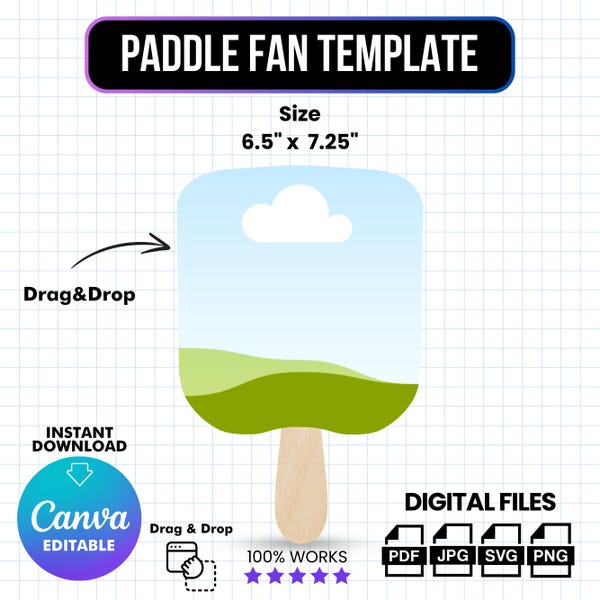 Wedding Fan Template - Etsy