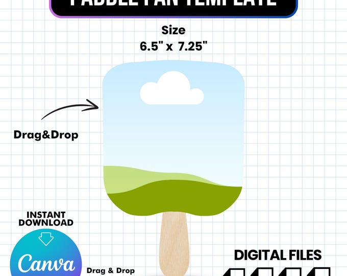 Fan Template Svg, Church Fan Template, Paddle Fan Template SVG, Wedding ...