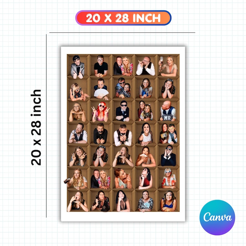 Wedding in the Box Photography Template, Photography Box Template for ...