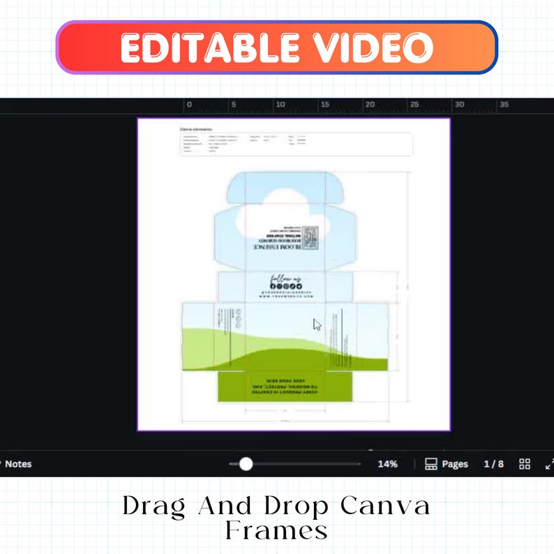 Editable Mailer Box Design Canva Template, Mailer Packaging Template ...
