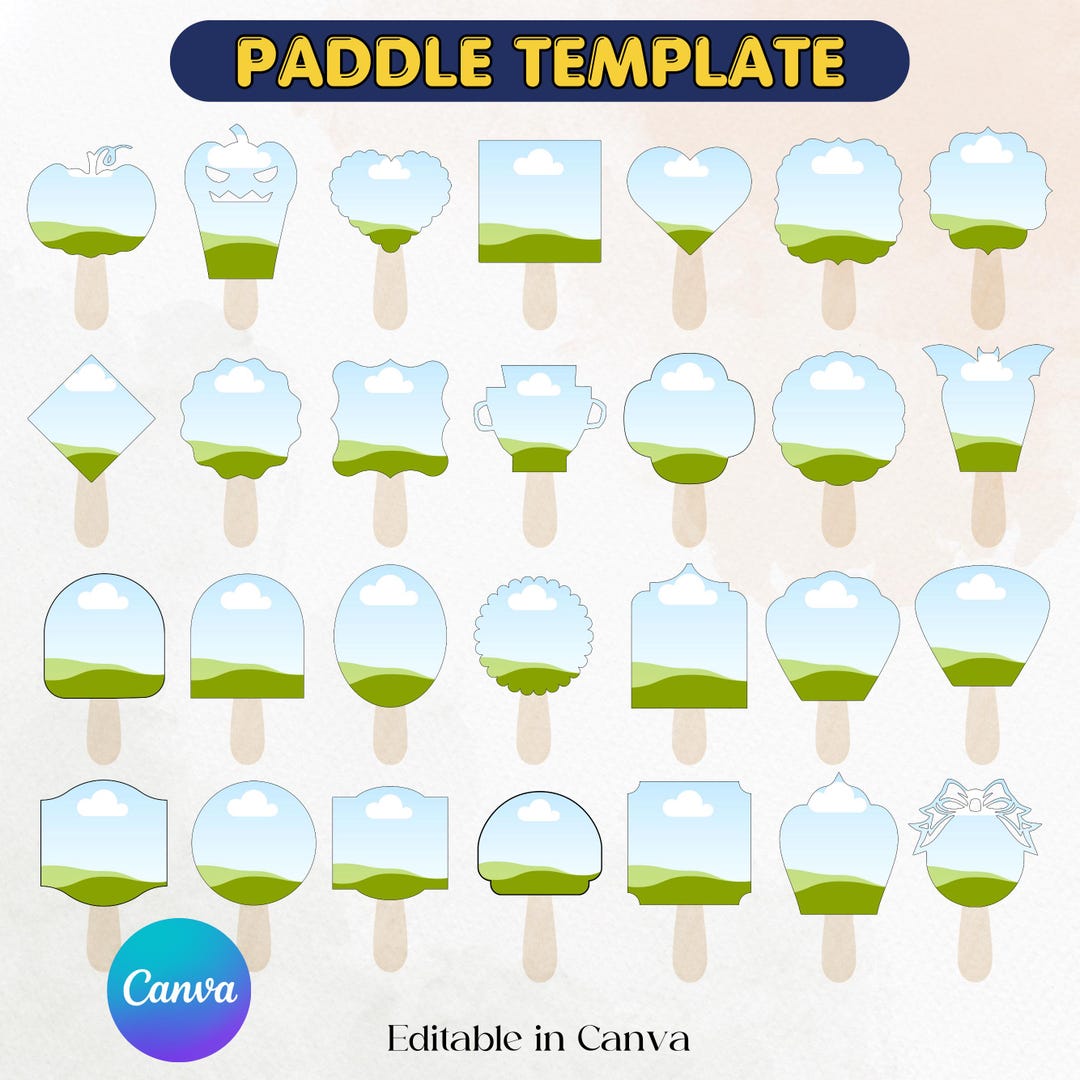 30 Paddle Fan Templates Svg, Paddle Fan Template, Halloween Fan, Church ...