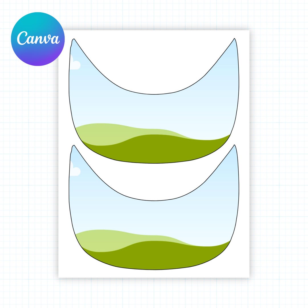 Hat Brim Template, Hat Brim Svg, Blank Hat Template, Baseball Cap ...