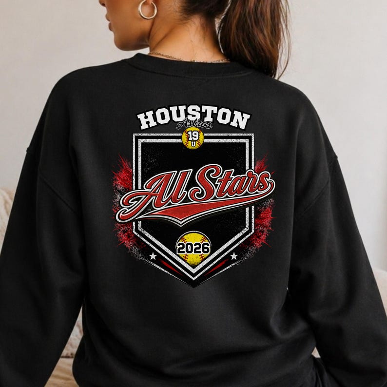 Softball Roster Back Canva Template, Softball All Stars Layout ...