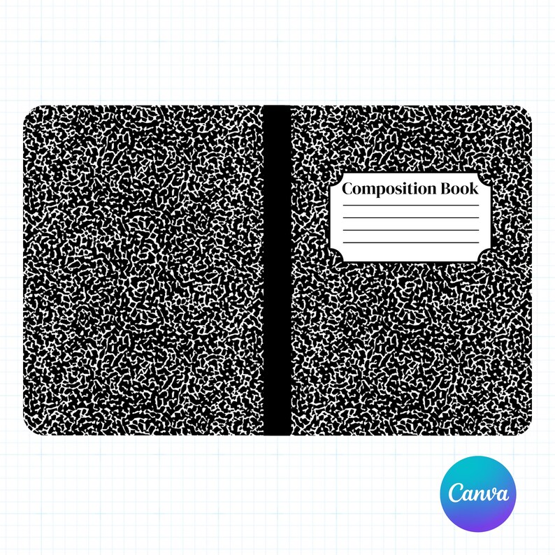 Composition Book Mockup Template, Drag and Drop,back to School, School ...