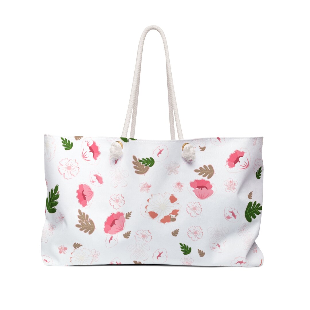 Falling Blossoms Weekender Bag White - Etsy
