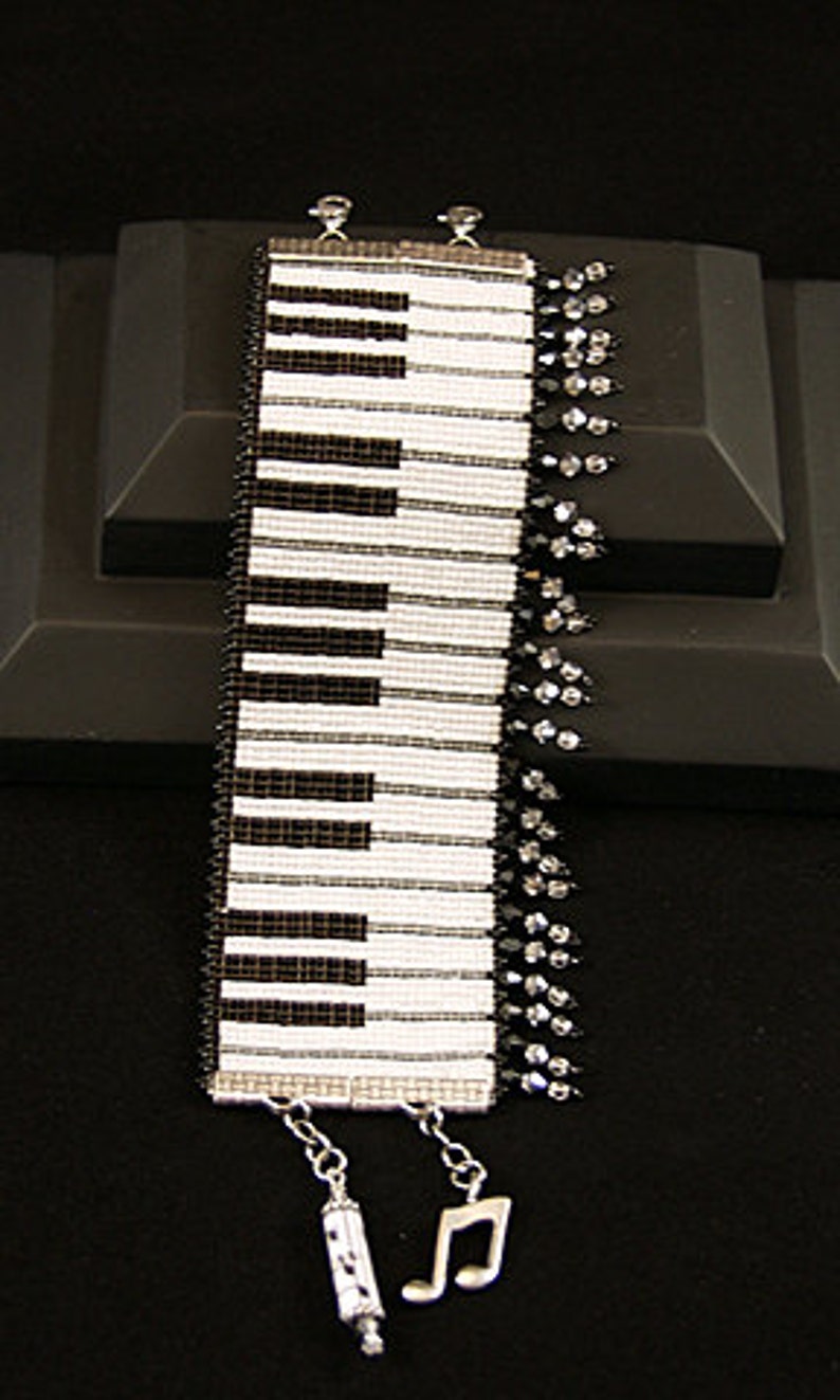 Beading Patterns Peyote Stitch Piano Bead Pattern Keyboard Bead Pattern ...