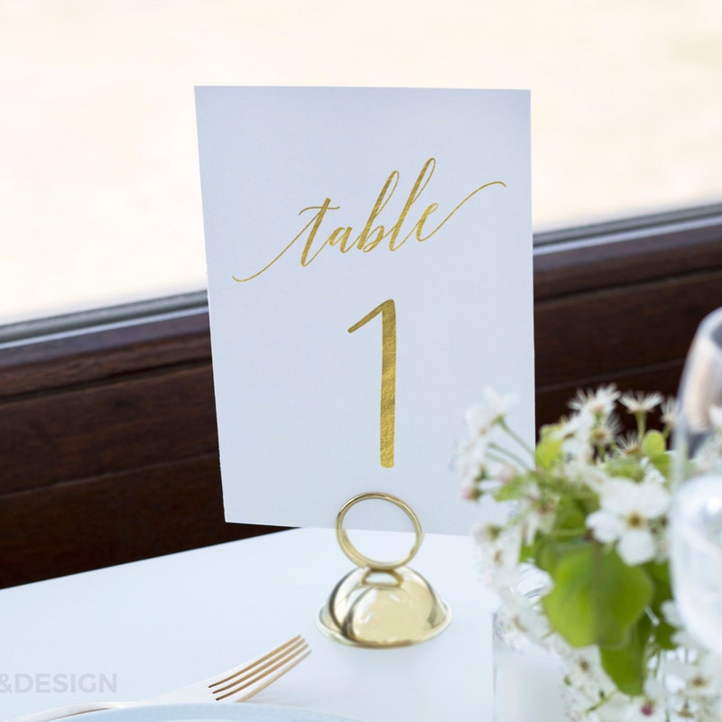 5x7 Table Numbers - Etsy