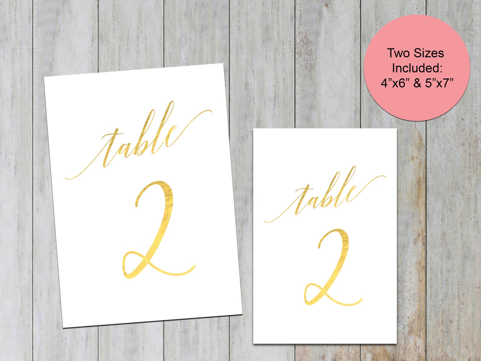 Wedding Table Numbers Gold Foil Table Numbers Script Table - Etsy