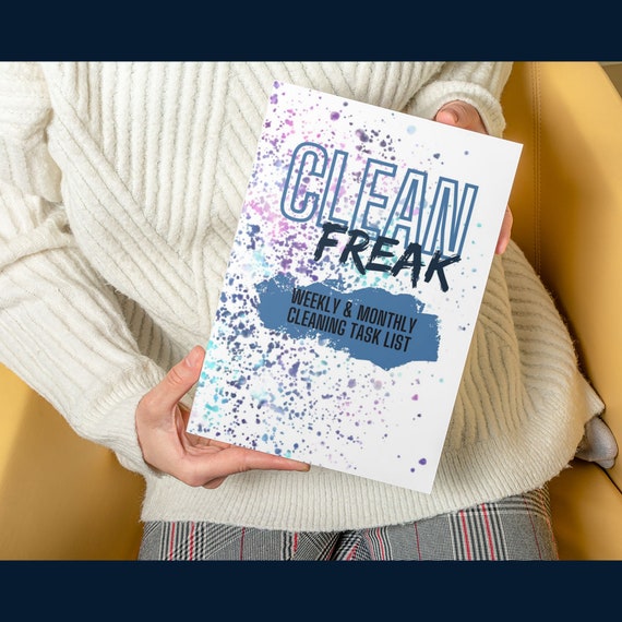 Clean Freak Cleaning Schedule Tracker Making a Plan - Etsy