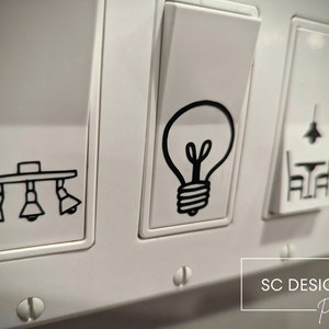 Light Switch Labels - Multi Switch Light Labels - Set of 10 - Etsy UK