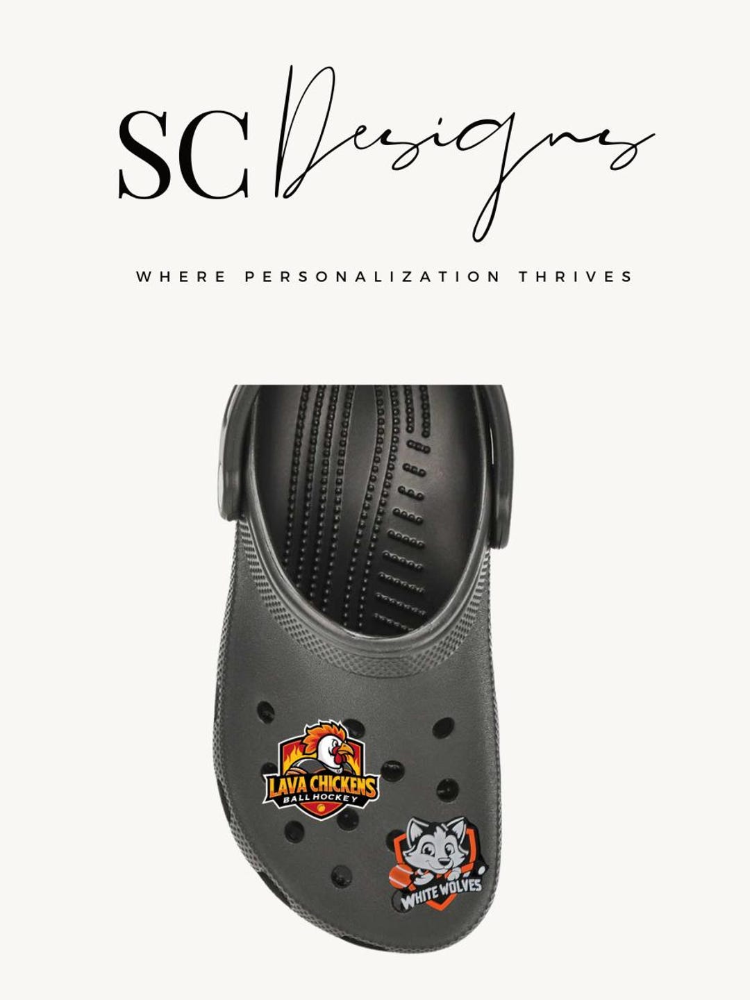 Custom Croc Shoe Charms With Logo – Team Gifts, Fundraiser, Dance ...