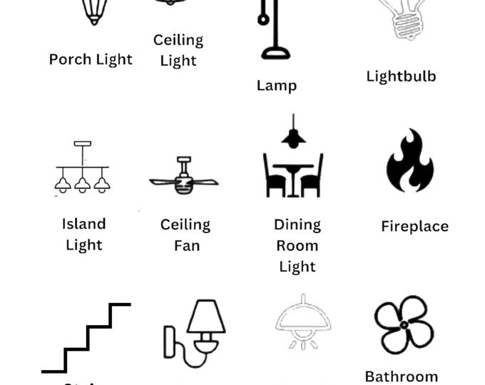 Light Switch Labels - Multi Switch Light Labels - Set of 10 - Etsy UK