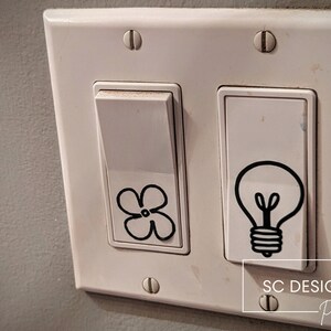 Light Switch Labels - Multi Switch Light Labels - Set of 10 - Etsy UK