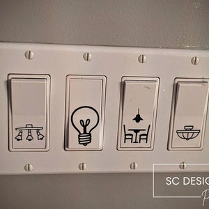Light Switch Labels - Multi Switch Light Labels - Set of 10 - Etsy UK