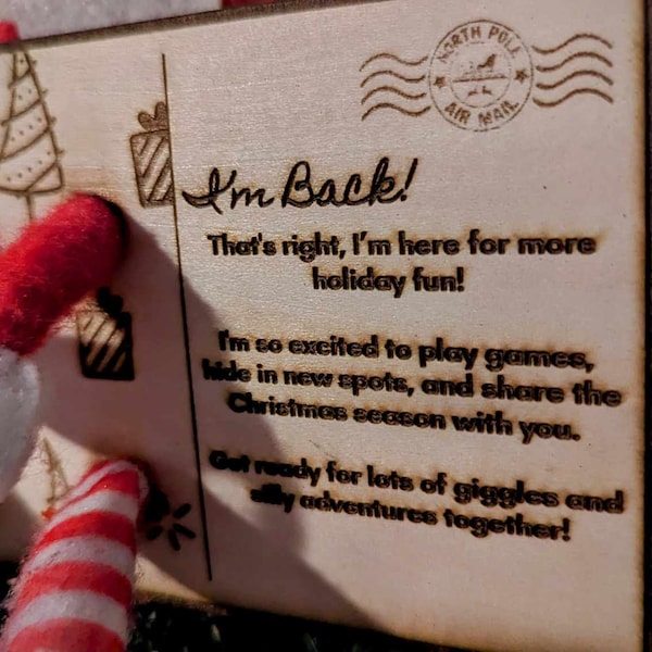 Elf Postcard Svg - Etsy