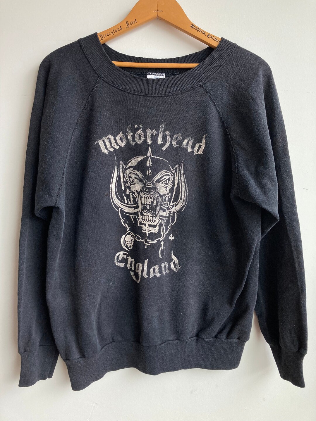Vintage Sweatshirt Motorhead Everything Louder Print Front and Back ...