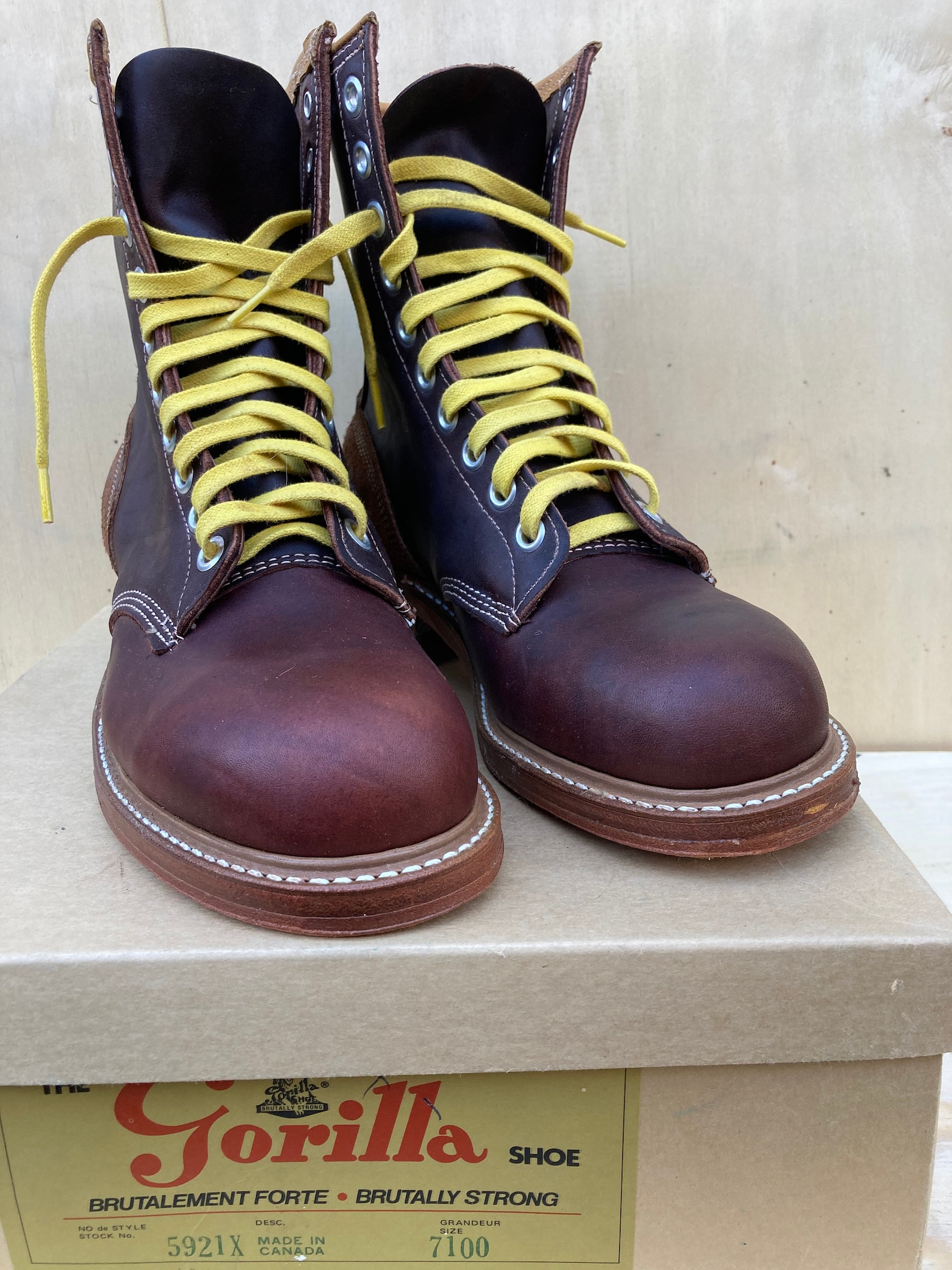 Vintage New Old Stock Work Boots Canadian Made 1960's - Etsy