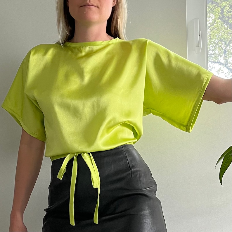 Tie Tee Sewing Pattern (a Modern Blouse With Tie Back Closure) - Etsy