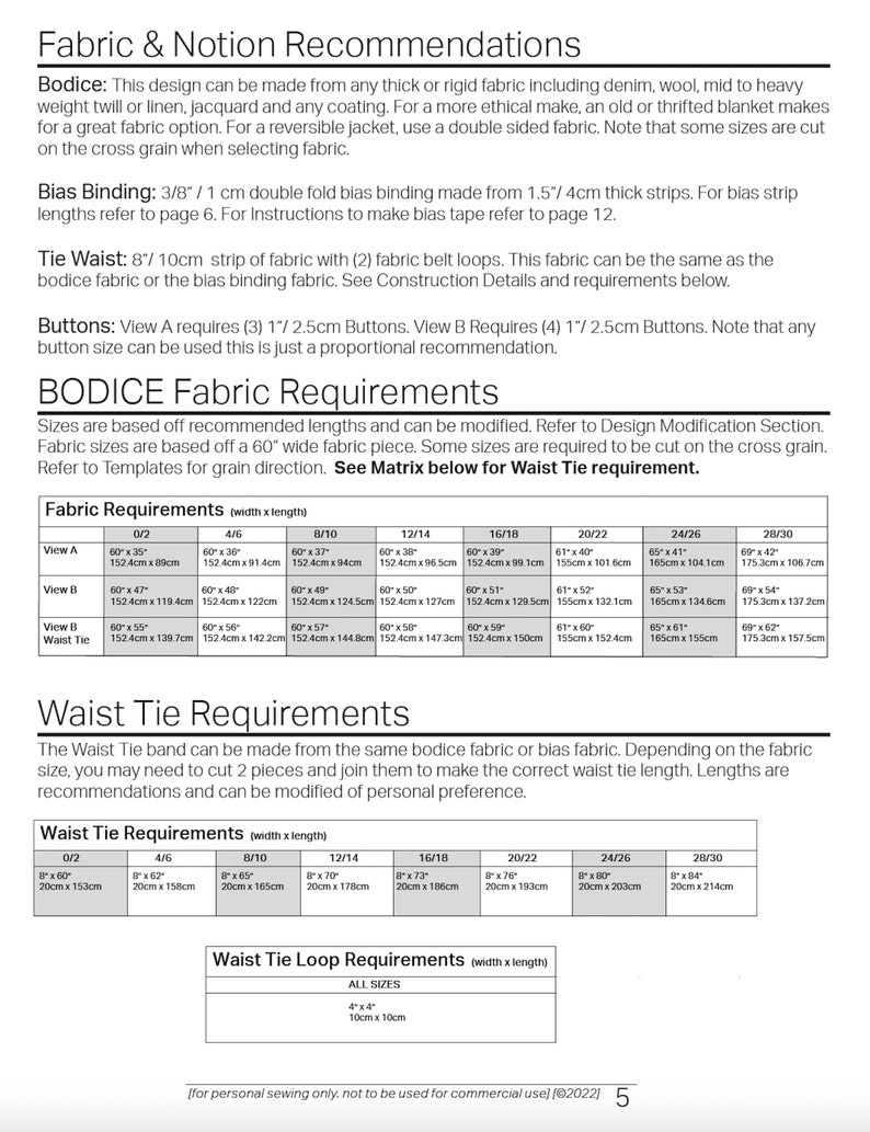 The Modern Bog JACKET Sewing Pattern a Minimal Waste Design - Etsy Canada