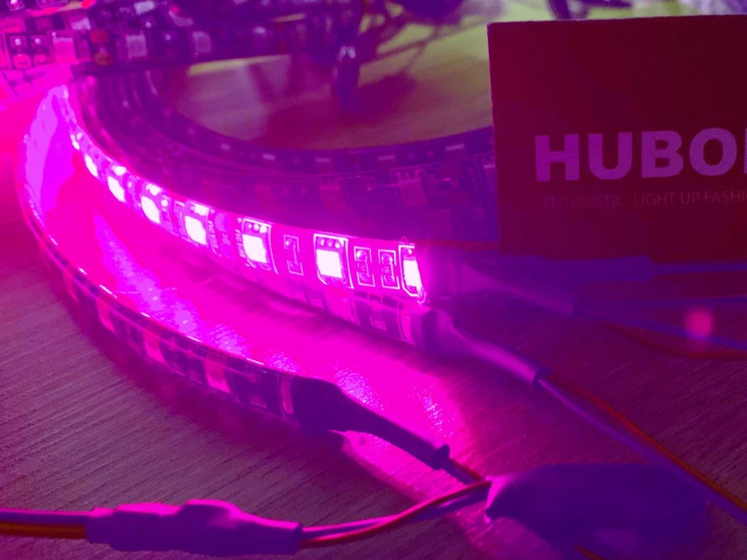 Pink LED Strip Cosplay Lights Steady on or Sound Reactive Flash Lights ...