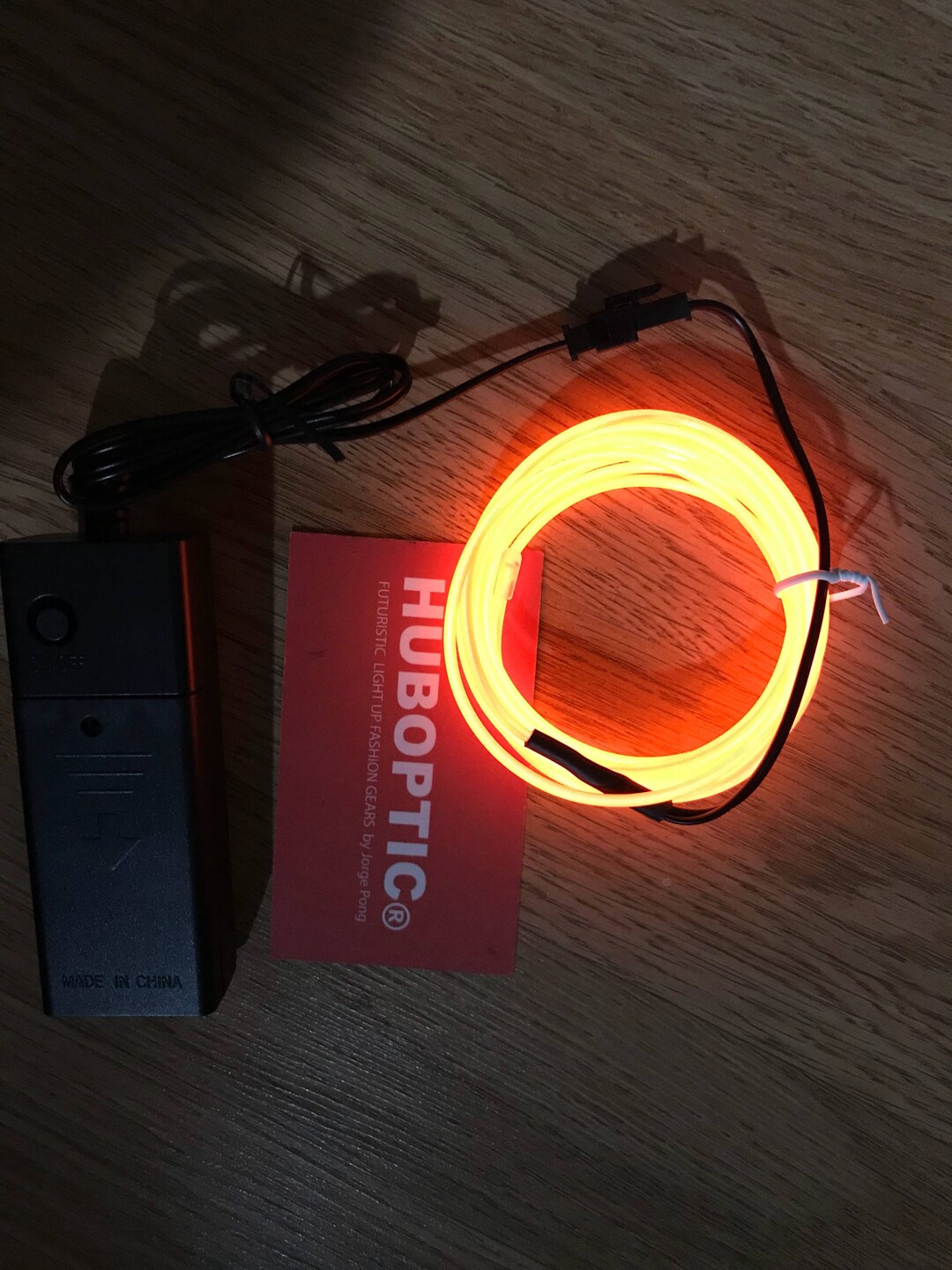 Yellow EL Wire 6' Ft Led String for Light up EL Mask EL Costume Light ...